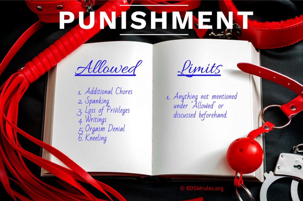 BDSM Rules and Ideas for Punishment